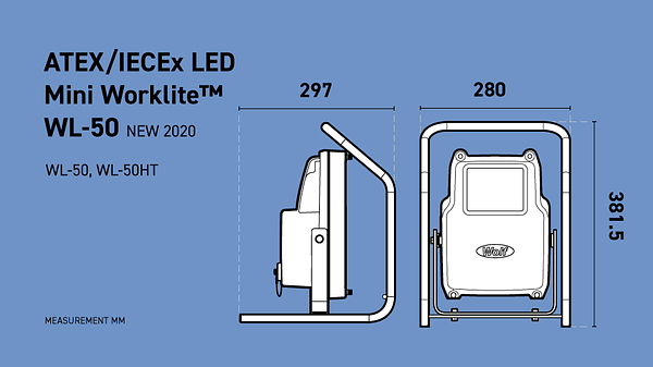 ATEX/IECEx LED MINI WORKLITE™ WL-50 | Wolf Safety