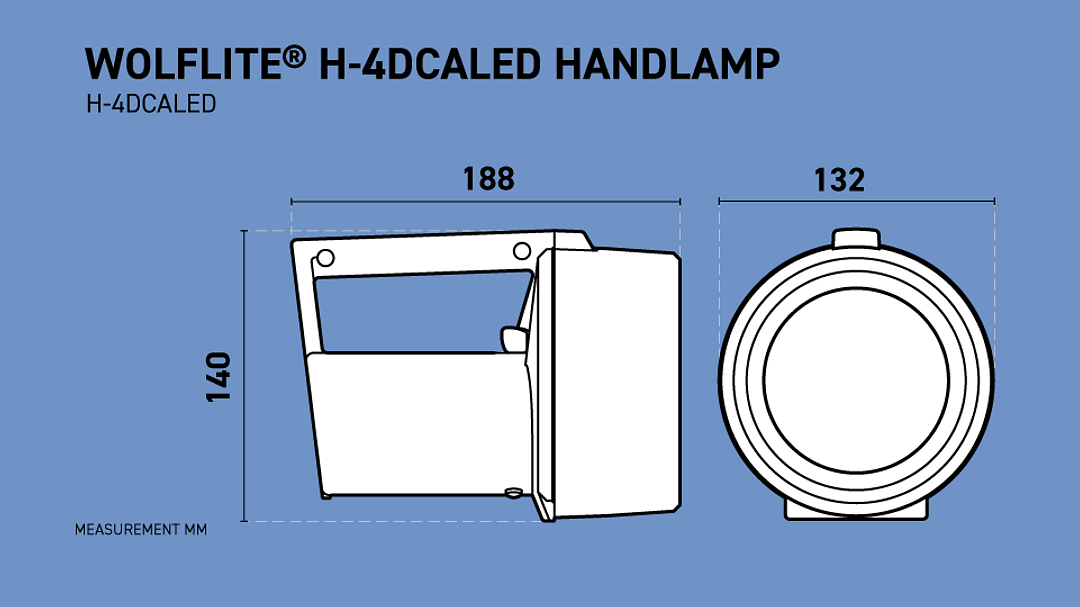 WOLFLITE® H-4DCALED HANDLAMP | Wolf Safety